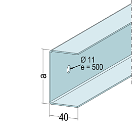 U-Anschlussprofil (für UA 100)