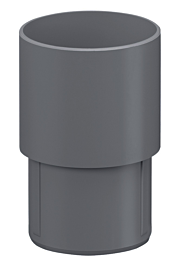 Rohrmuffe zum Stecken (DN 50 91 anthrazit)