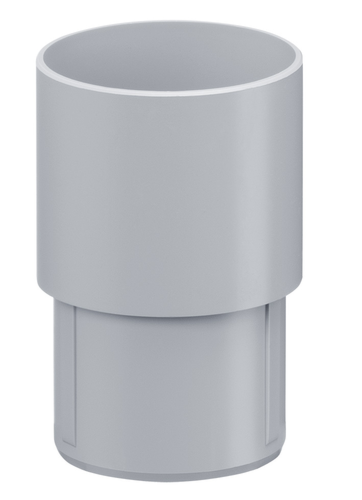 Rohrmuffe zum Stecken (DN 125 BB grau), 16,5 cm, grau